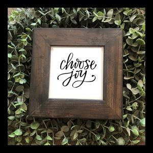 Accents | Choose Joy Small Wood Painted Inspirational Sign | Poshmark